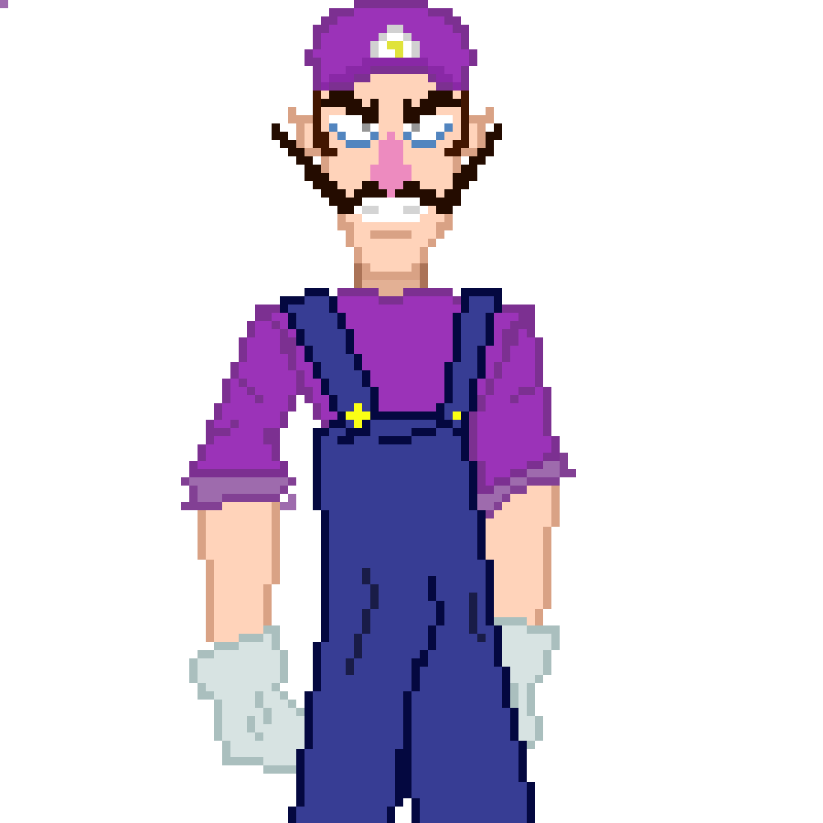 Pixilart - Waluigi by Spungis