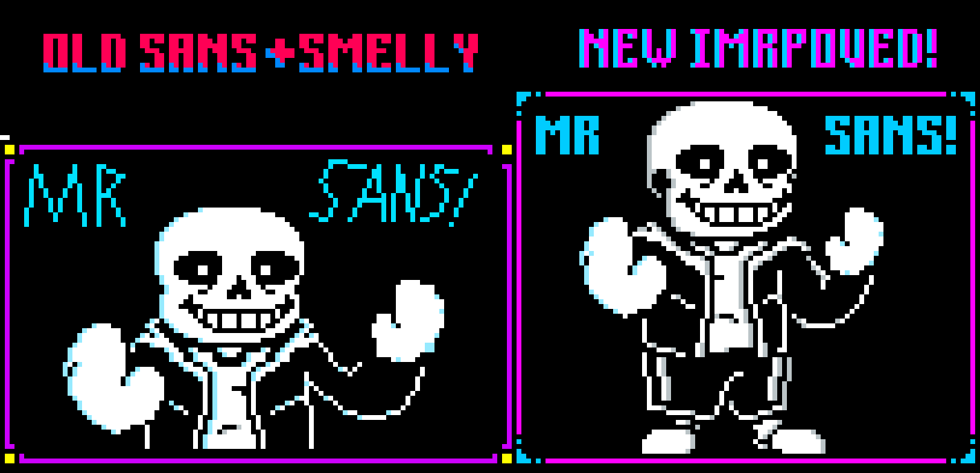 Pixilart - Decided to redo my Mr Sans image because why not. by ...