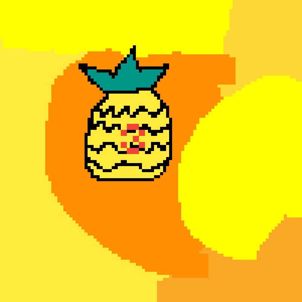 Pixilart - exploding pineapple by tenacity1