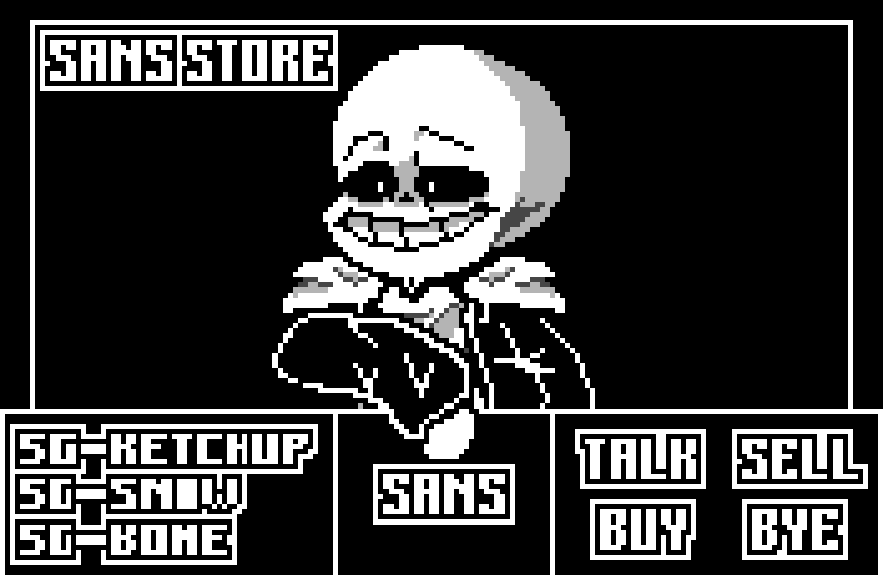 Pixilart - sans store. by UndertalePix