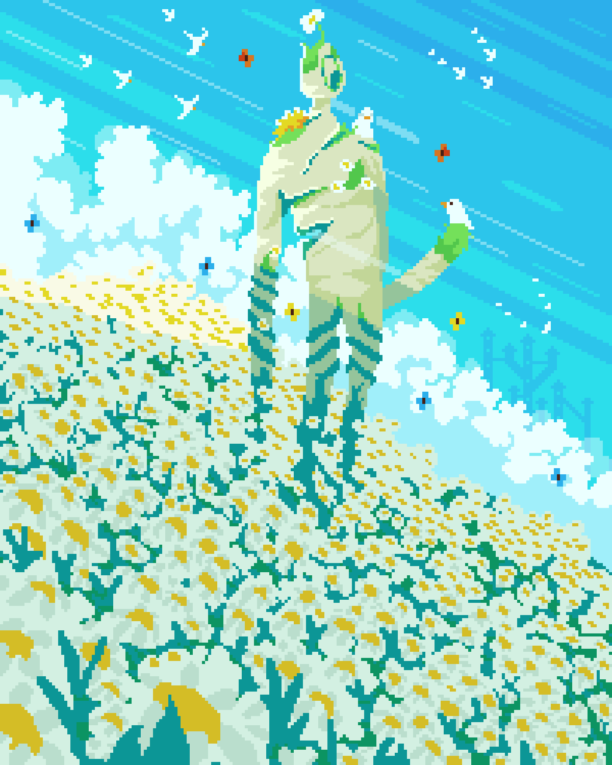 Pixilart - Flower Golem by Thanatos-PXL