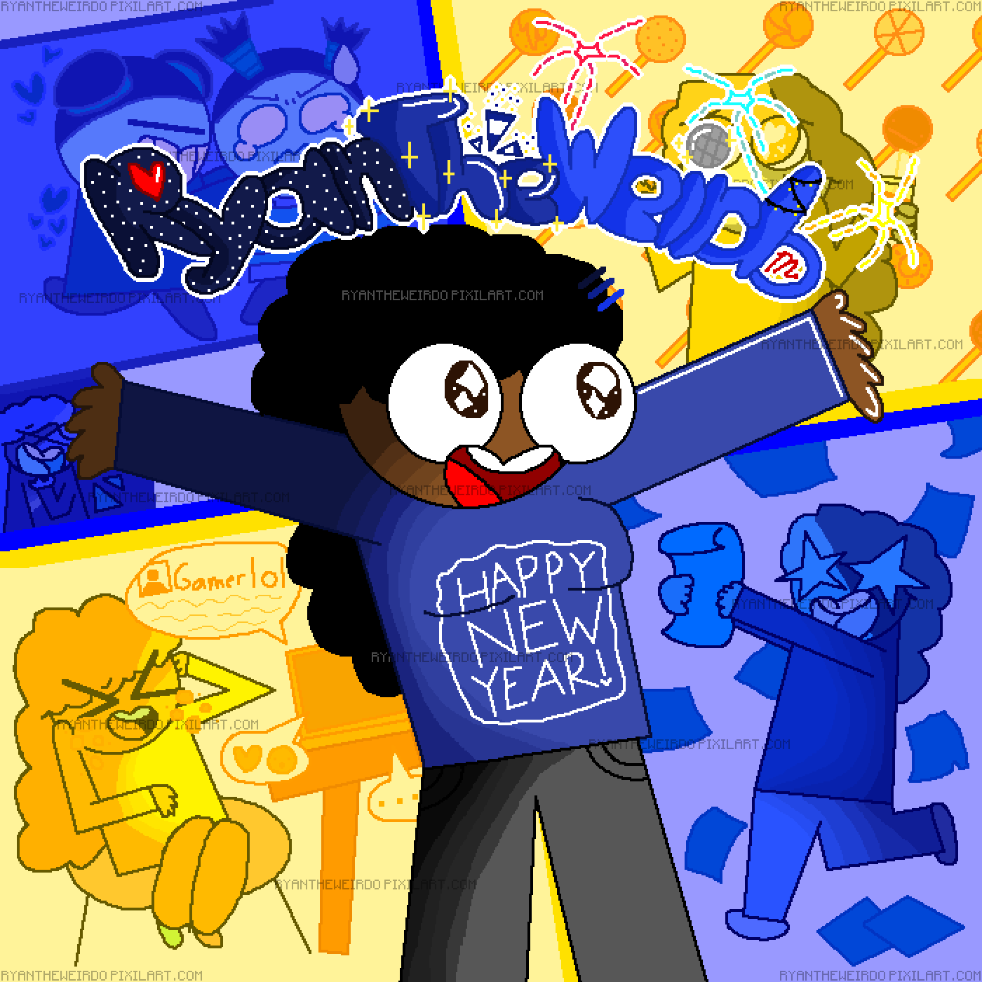 Pixilart - PFP for new years by RyanTheWeirdo