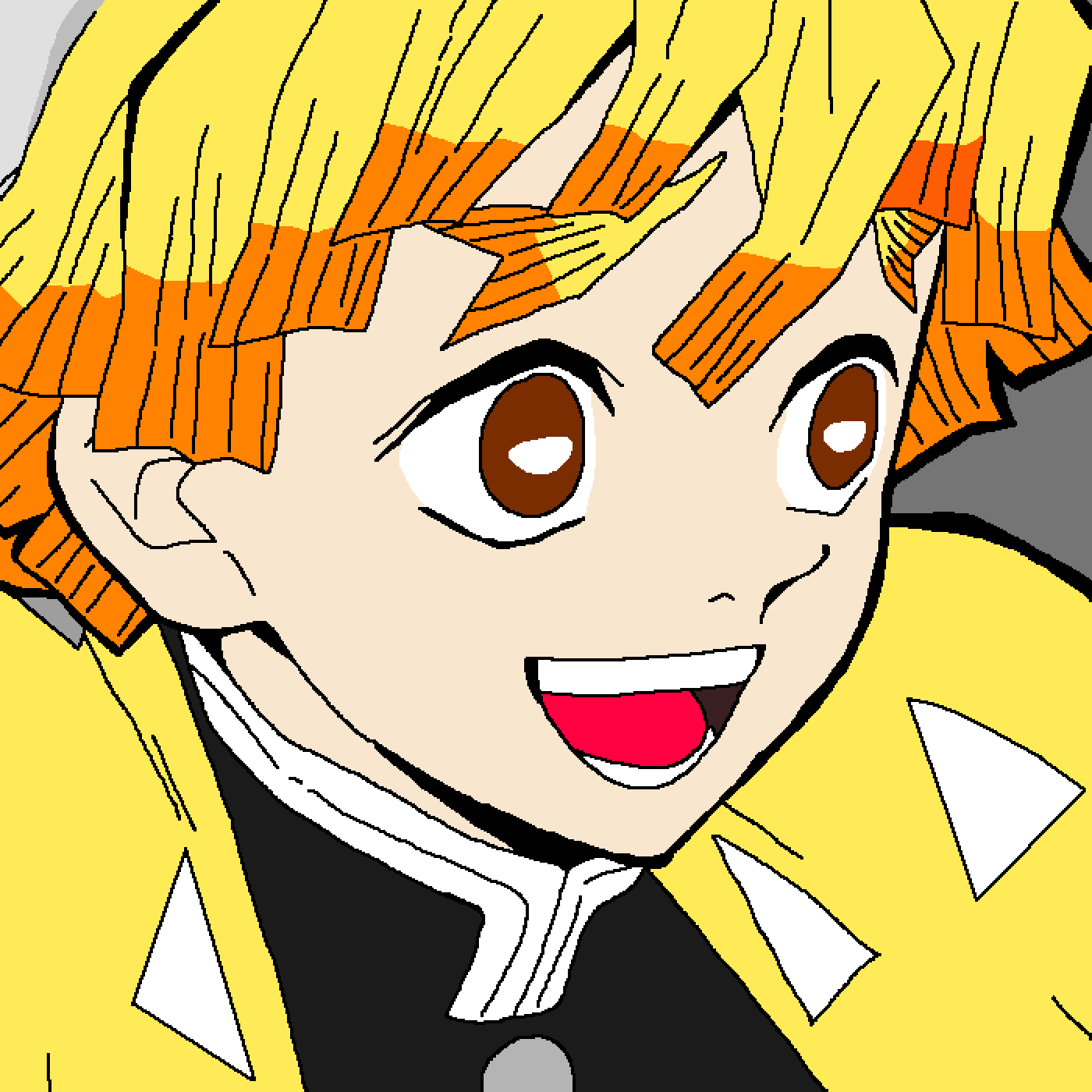 Pixilart - Zenitsu base by ultraparrot