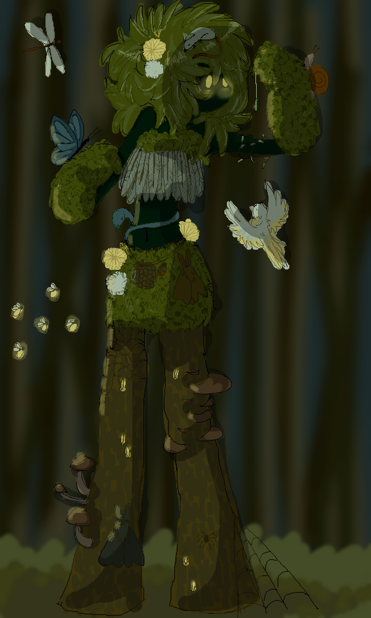 Pixilart - Forest girl🍃 by lavender-BOO