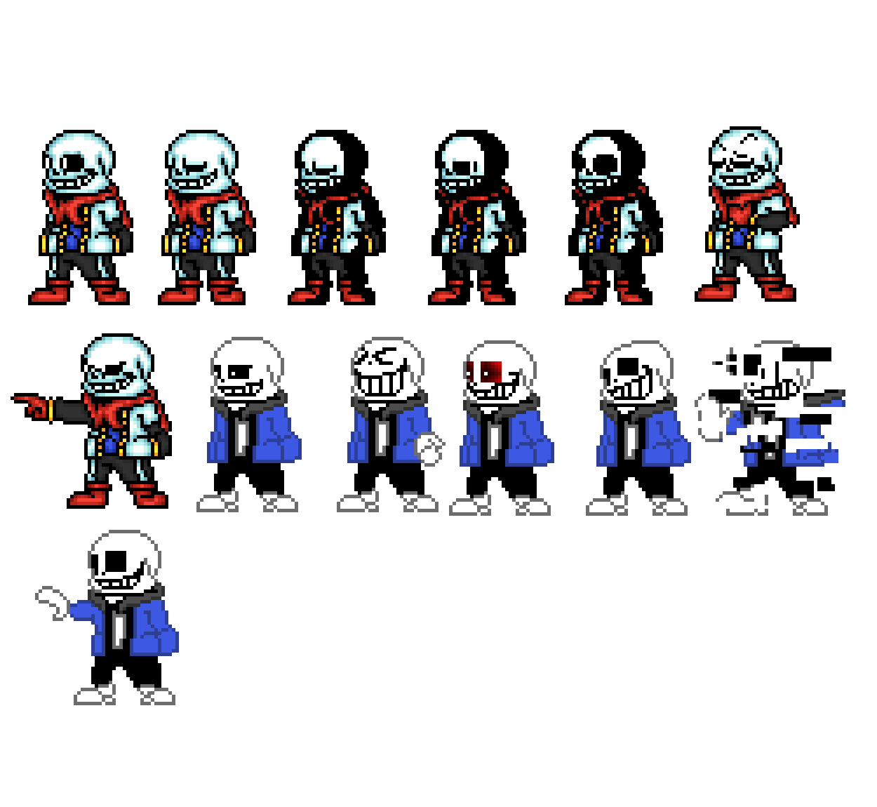 Pixilart - some ar vs alpha sprites by BlueboxDude