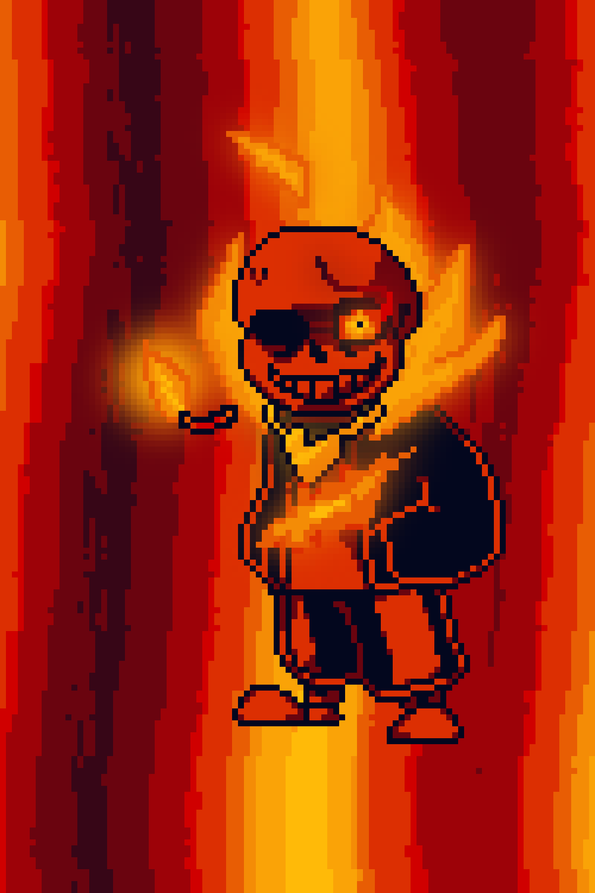 Pixilart - [Undertale: Reignited] Ember Sans by Viisacre