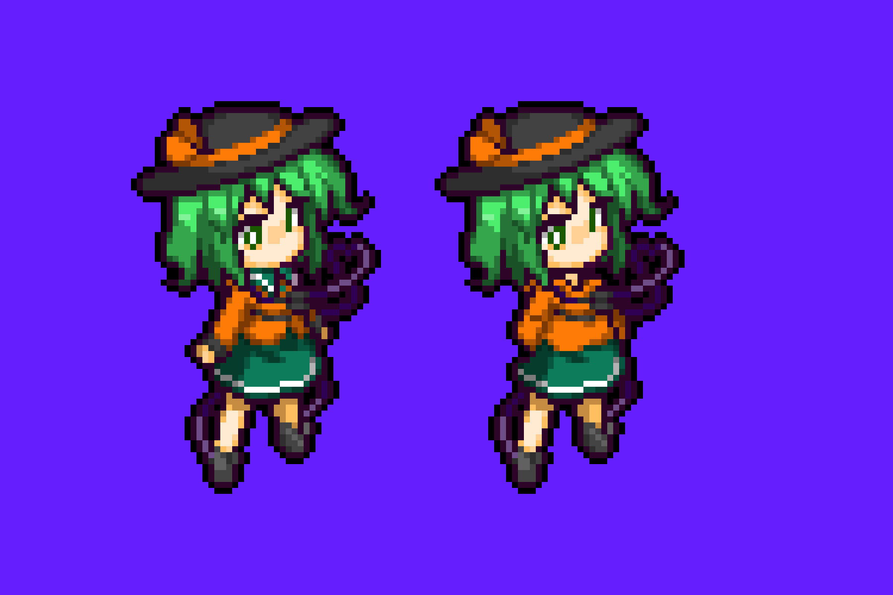 Pixilart - Koishi Komeiji sprite thingie by ChickenNuggs120