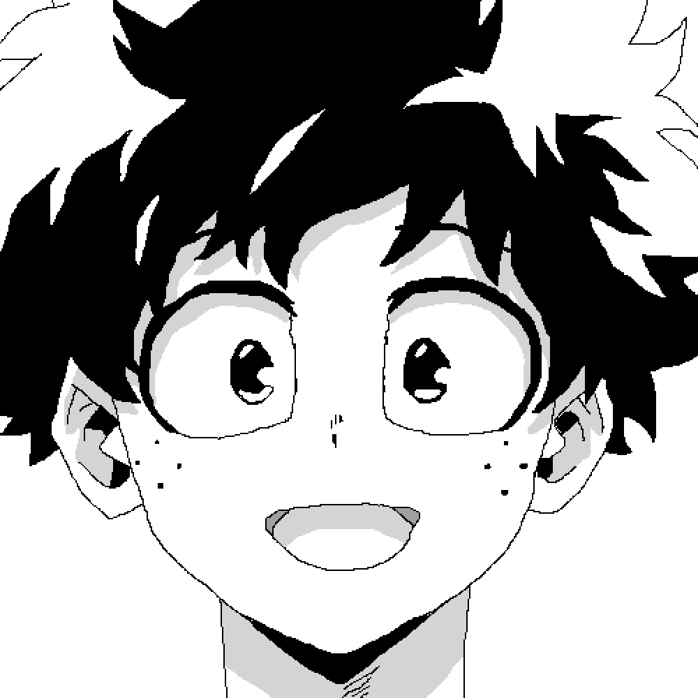 Pixilart - Deku Base mha easier one by AnImEDrawIng100
