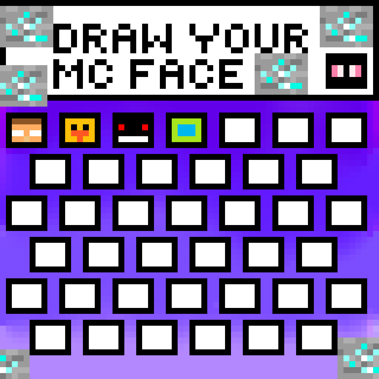 Pixilart - Draw your MC Face by SMF100
