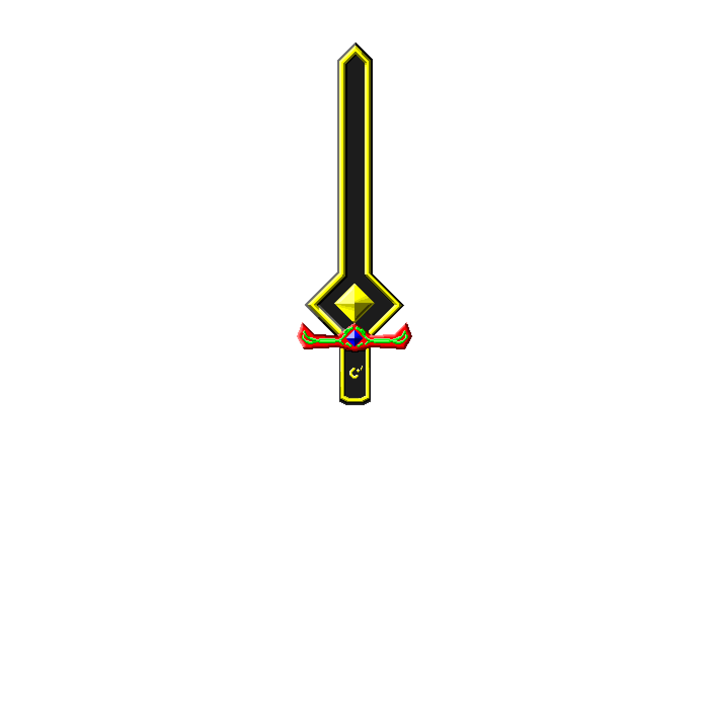Pixilart - Updated Gilded Sword thingy by lobdet94