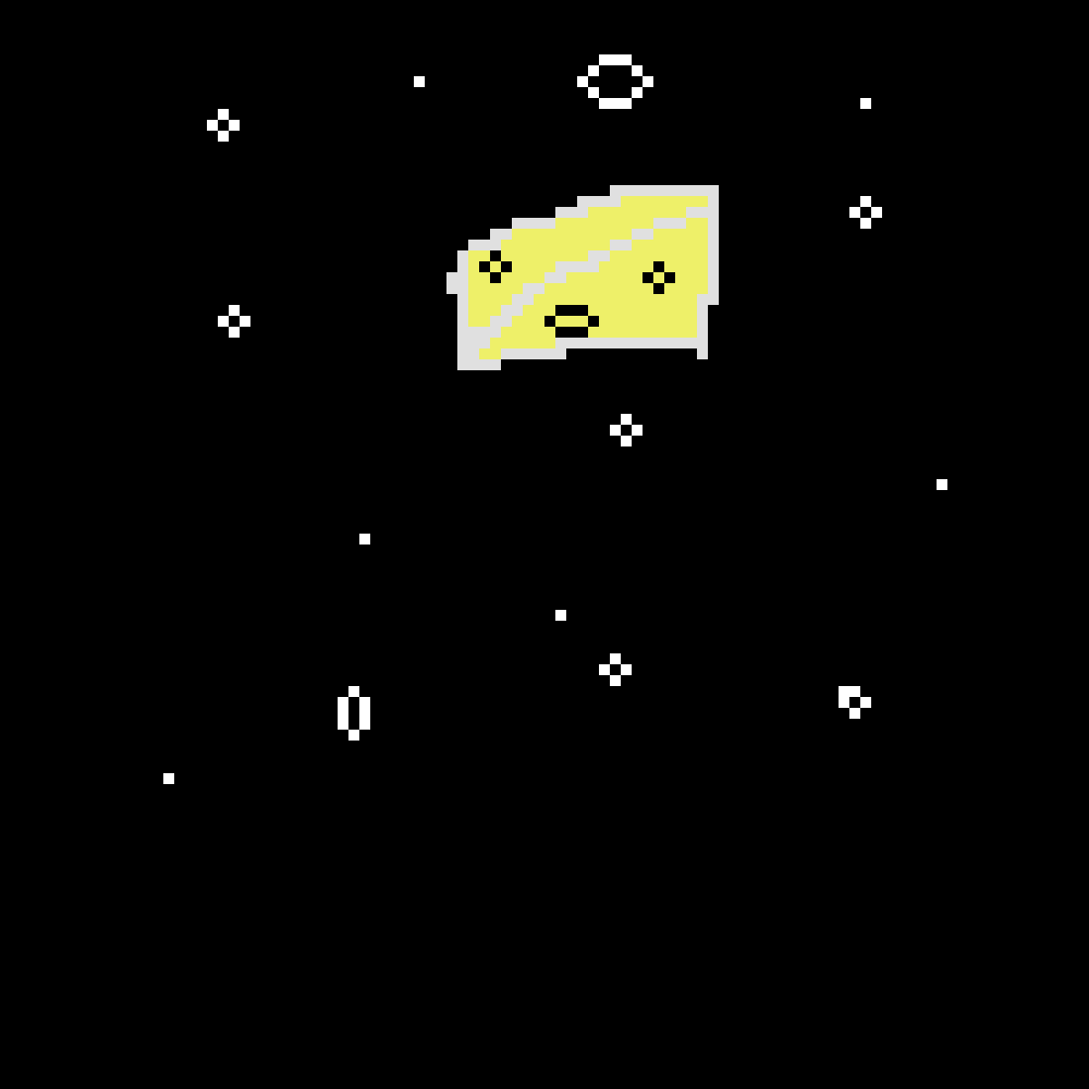 Pixilart - cheese floating through space by kingdrogo