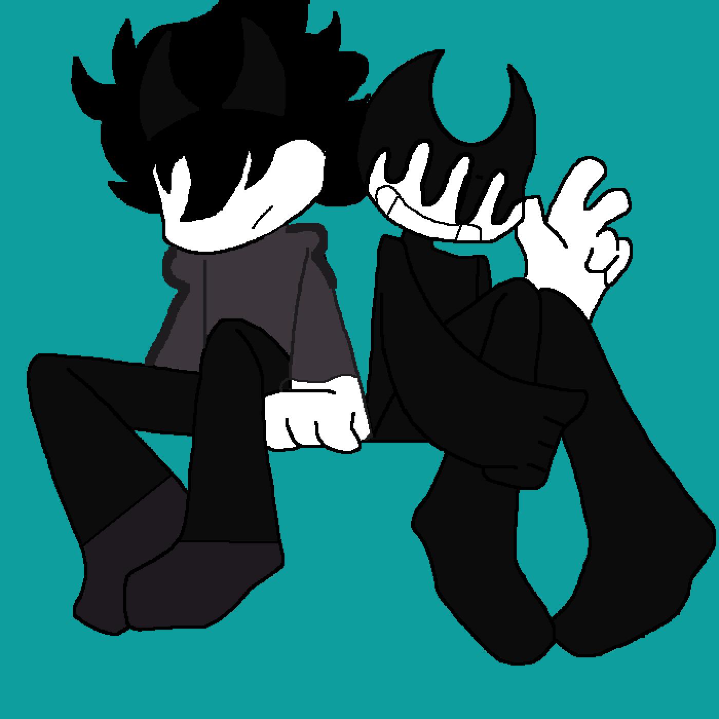 Pixilart - Human inky meets Devil Inky by ThEiNkYdEm0n