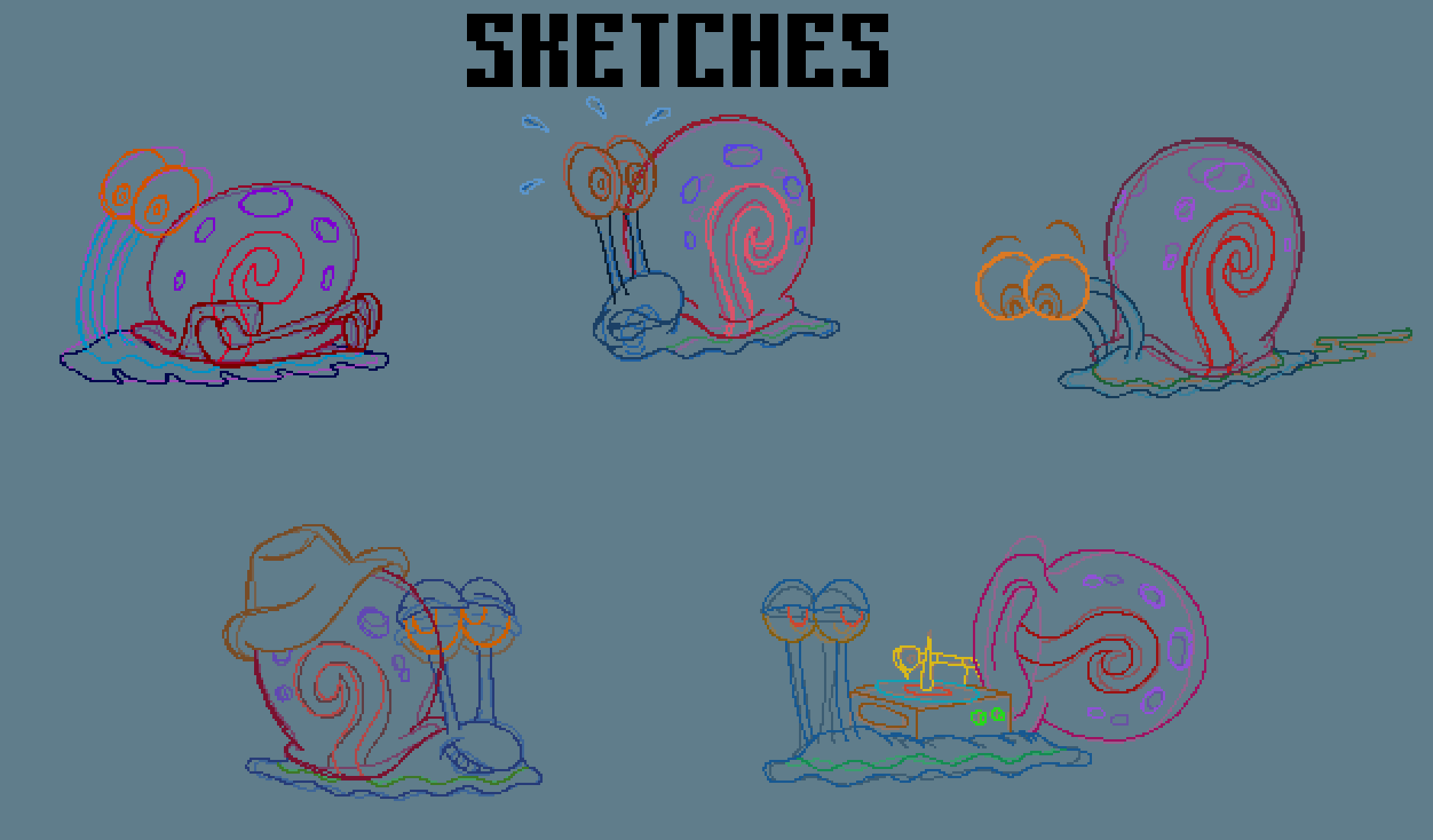[SBSP] The Snail that meows by SpongeDrew250 on DeviantArt