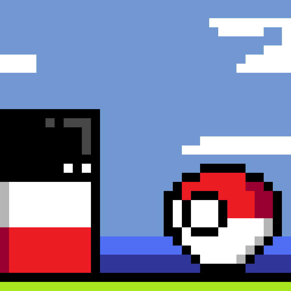 Pixilart - Polandball and Reichtangle by Endergam