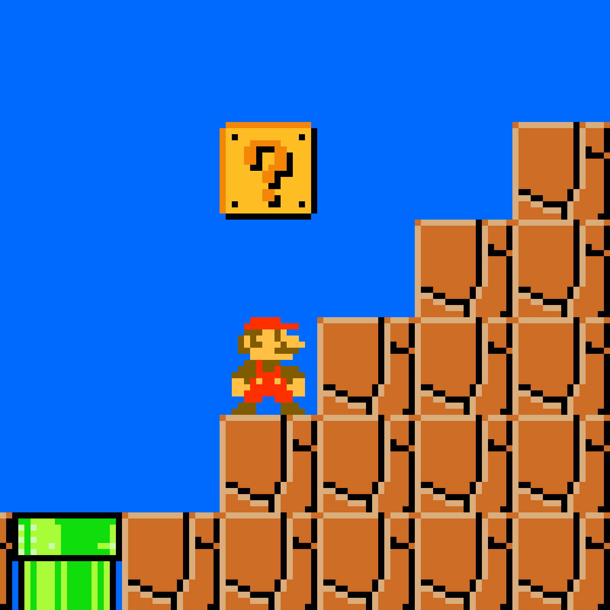 Pixilart - Mario Staircase by Dmayce22