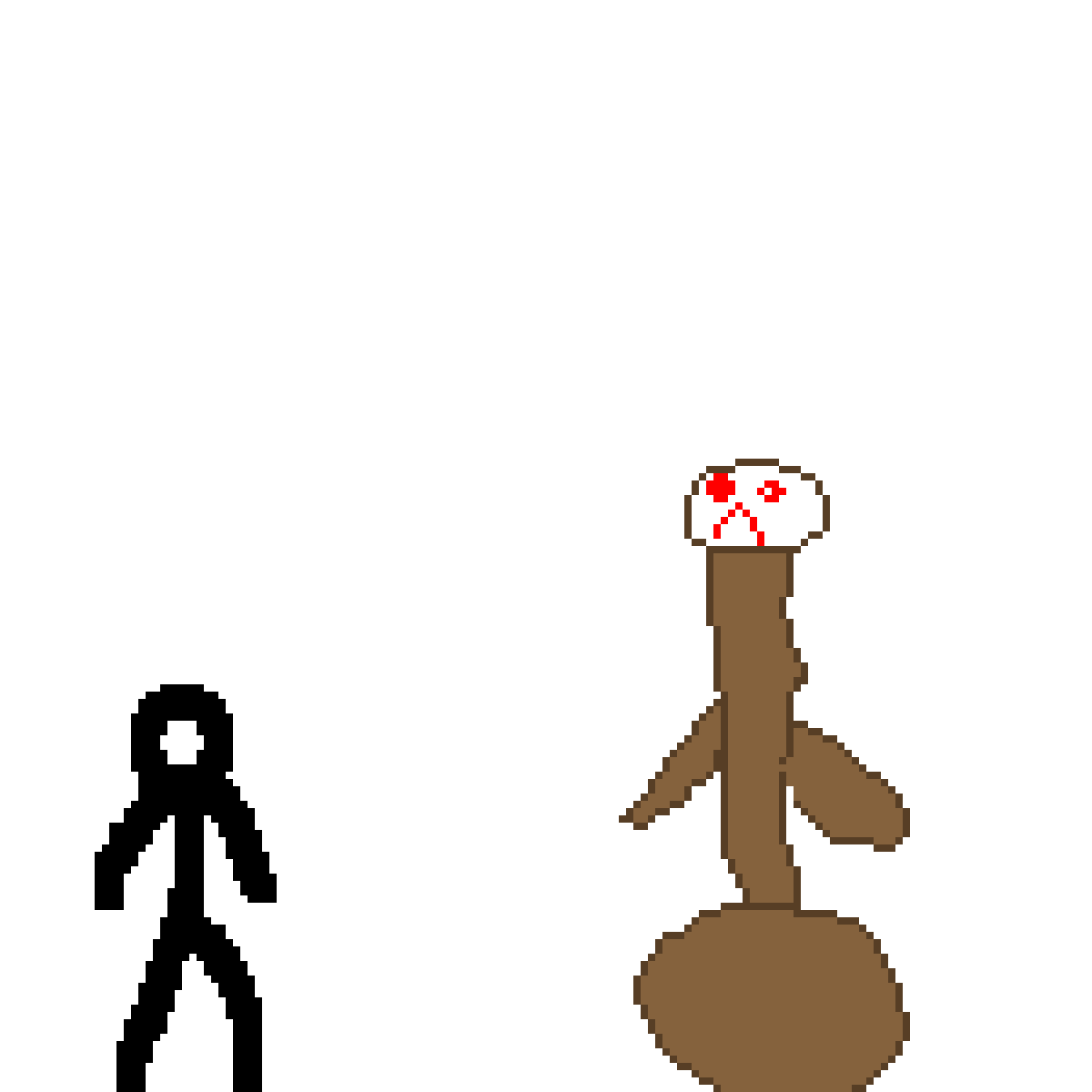 Pixilart - stickman flying kick by namelessfighter