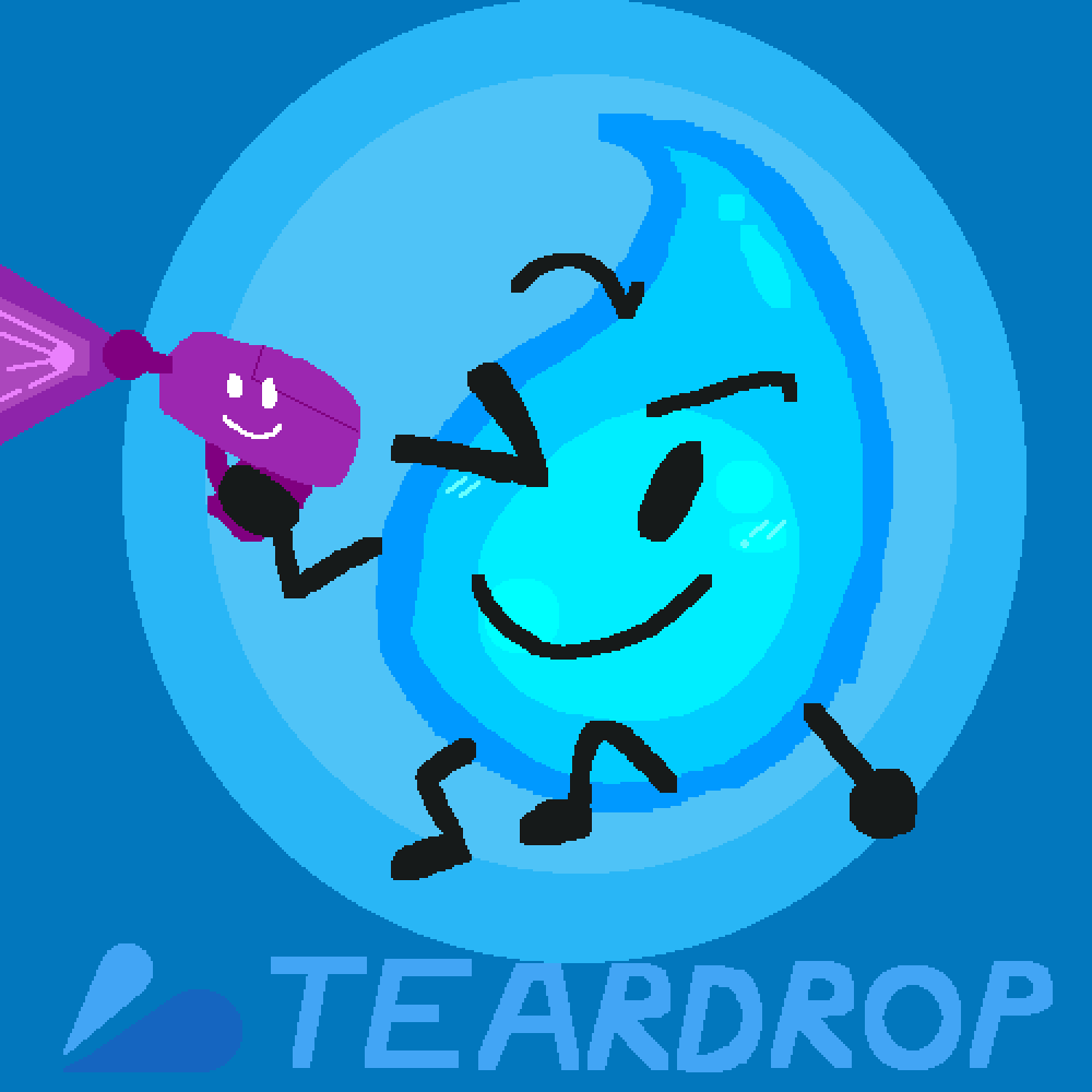 Pixilart - teardrop being teardrop (updated) by CLXWNZ1Y