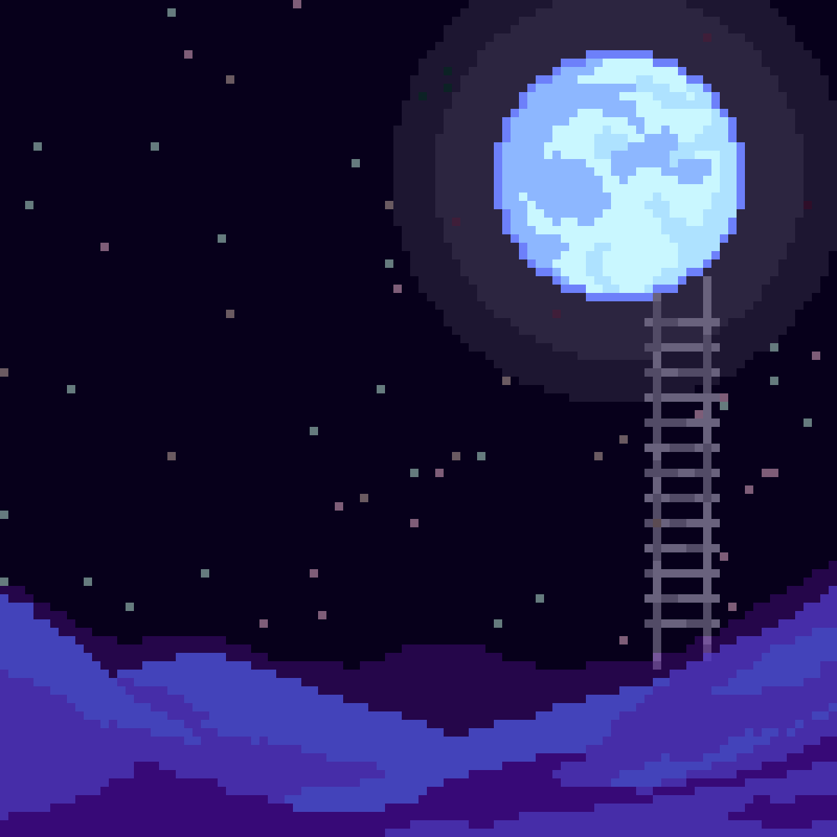 Pixilart - Moon Ladder by Ladunni