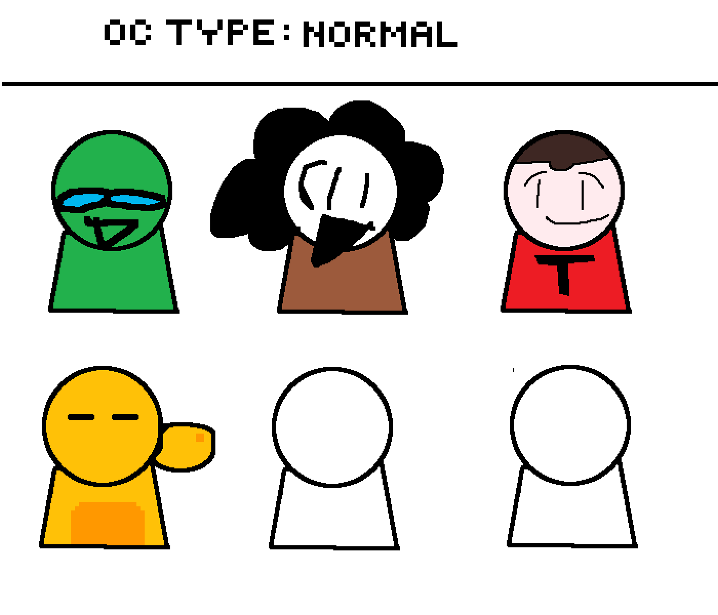 Pixilart - OC types by Gold-the-gator