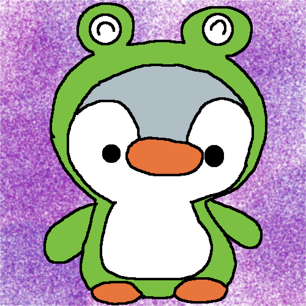Pixilart - Penguin Dressed As Frog by luketheb1tch