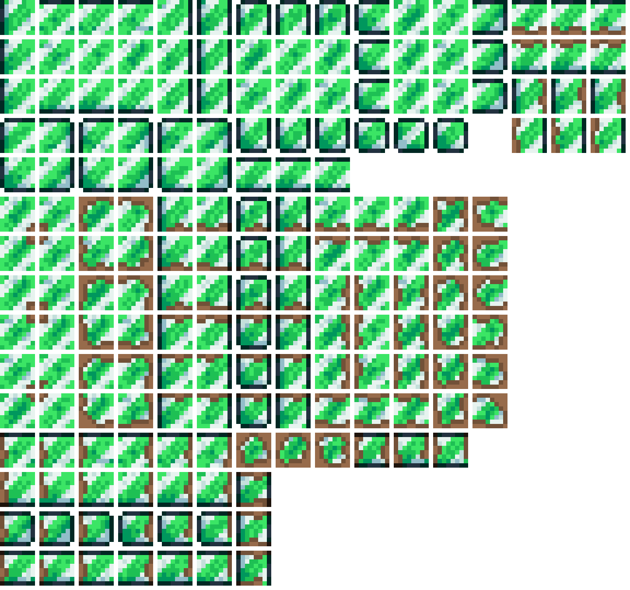 Pixilart - Terraria Tile ID #146 | Green Candy Cane Block by tSpritesheeter
