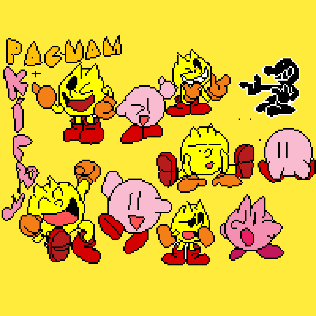 Pixilart - Pac man kirby by MerpyAmitie