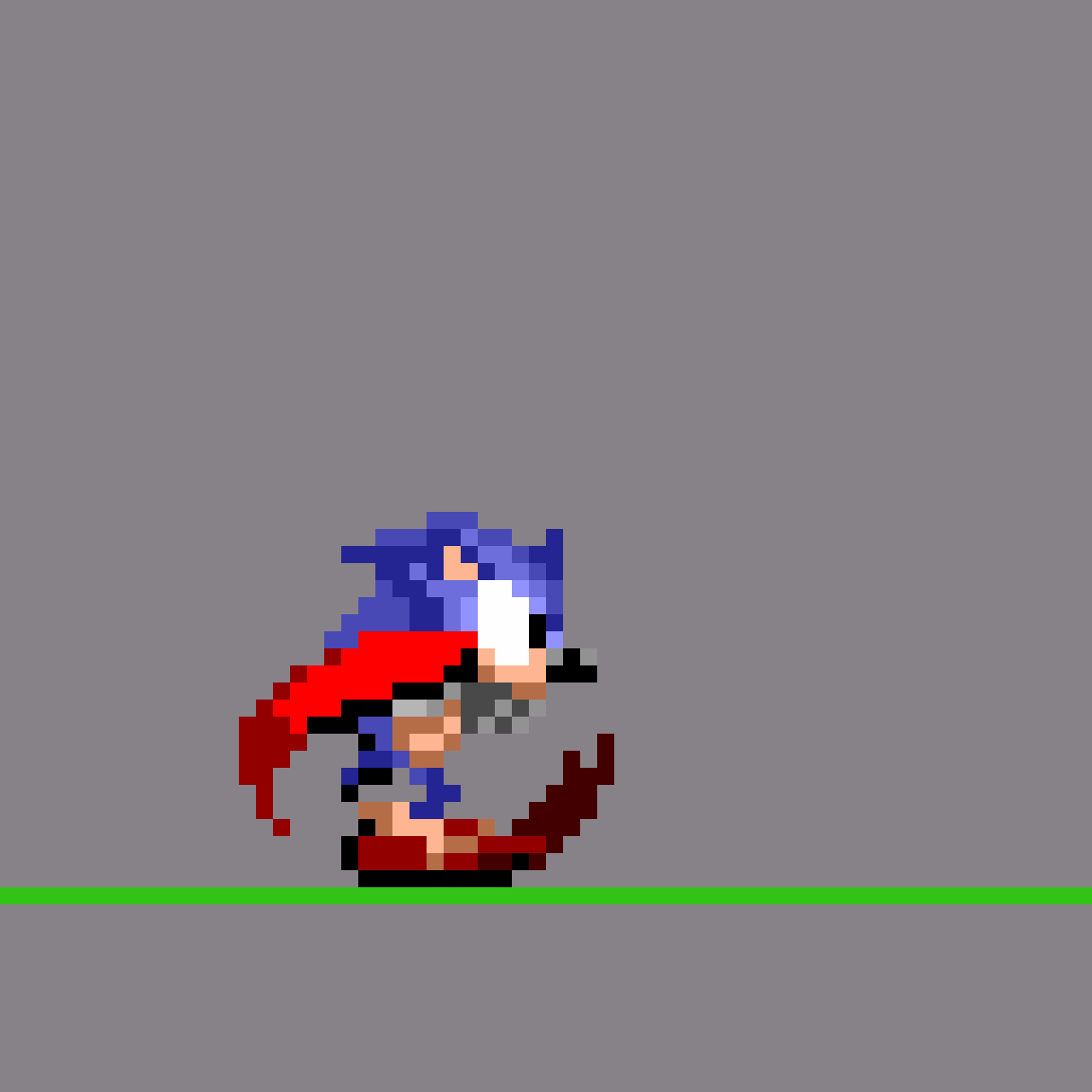 Pixilart - Sonic 1 mini run cycle by Chris-oc