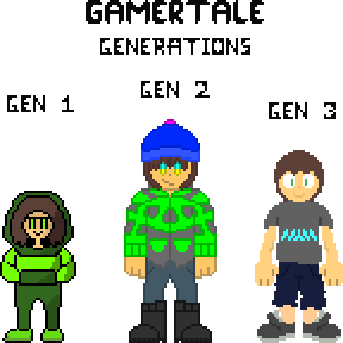 Pixilart - gamertale generations bec by 0gamer2000