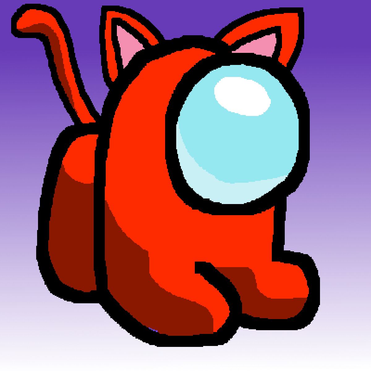 Pixilart - among us cat mini by Alexandres9