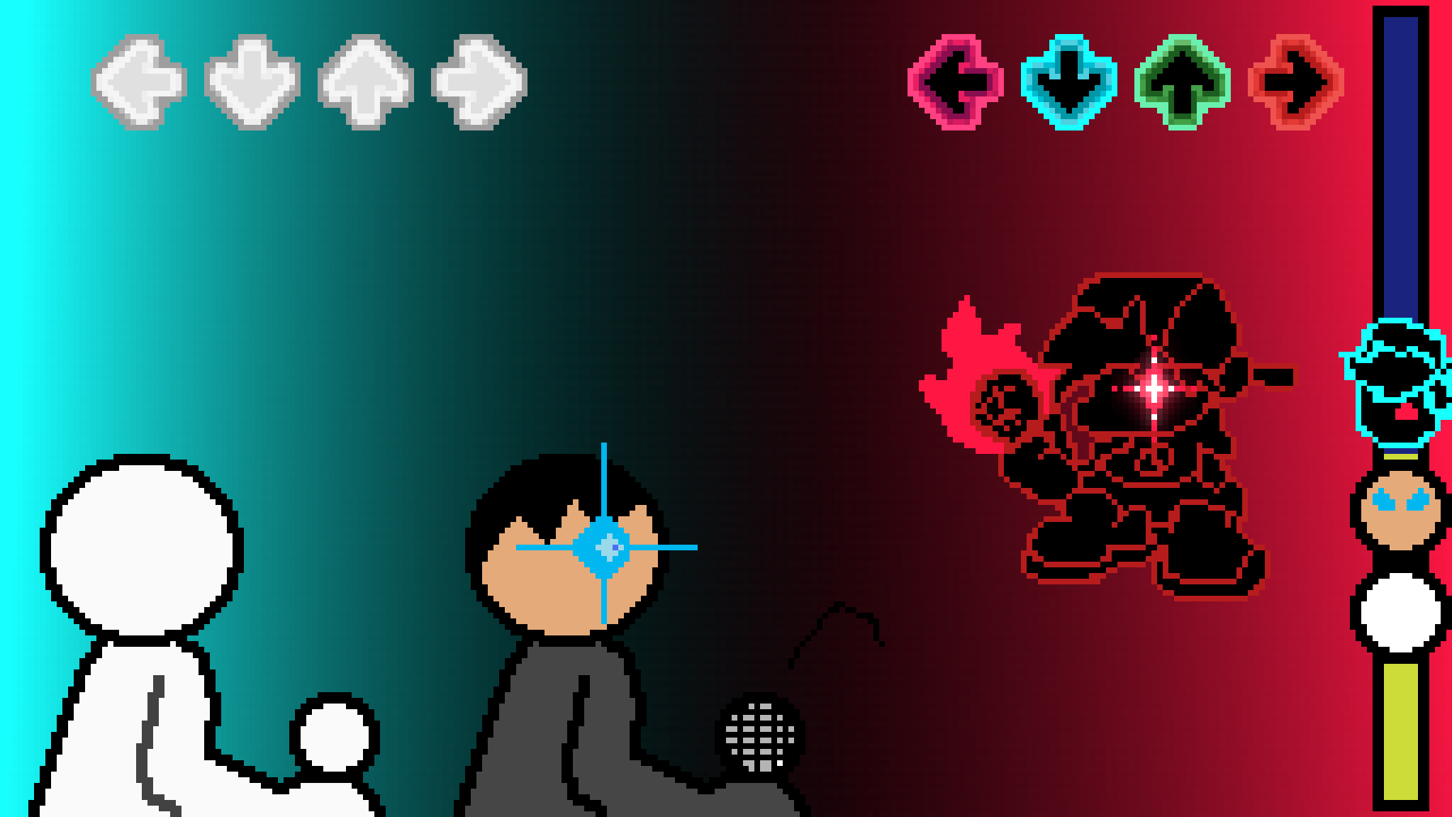 Pixilart - pure death and (your name) vs nightmare VHS!bf by Dapurevanilla