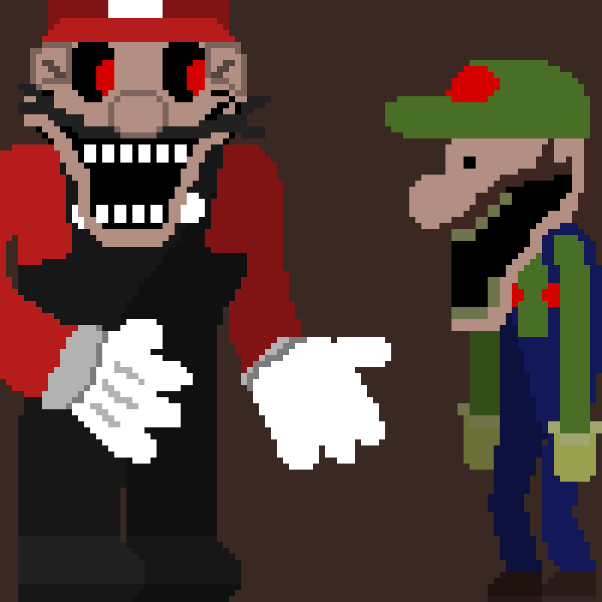 Pixilart - mario 85 luigi exe by MOP-moposipes2