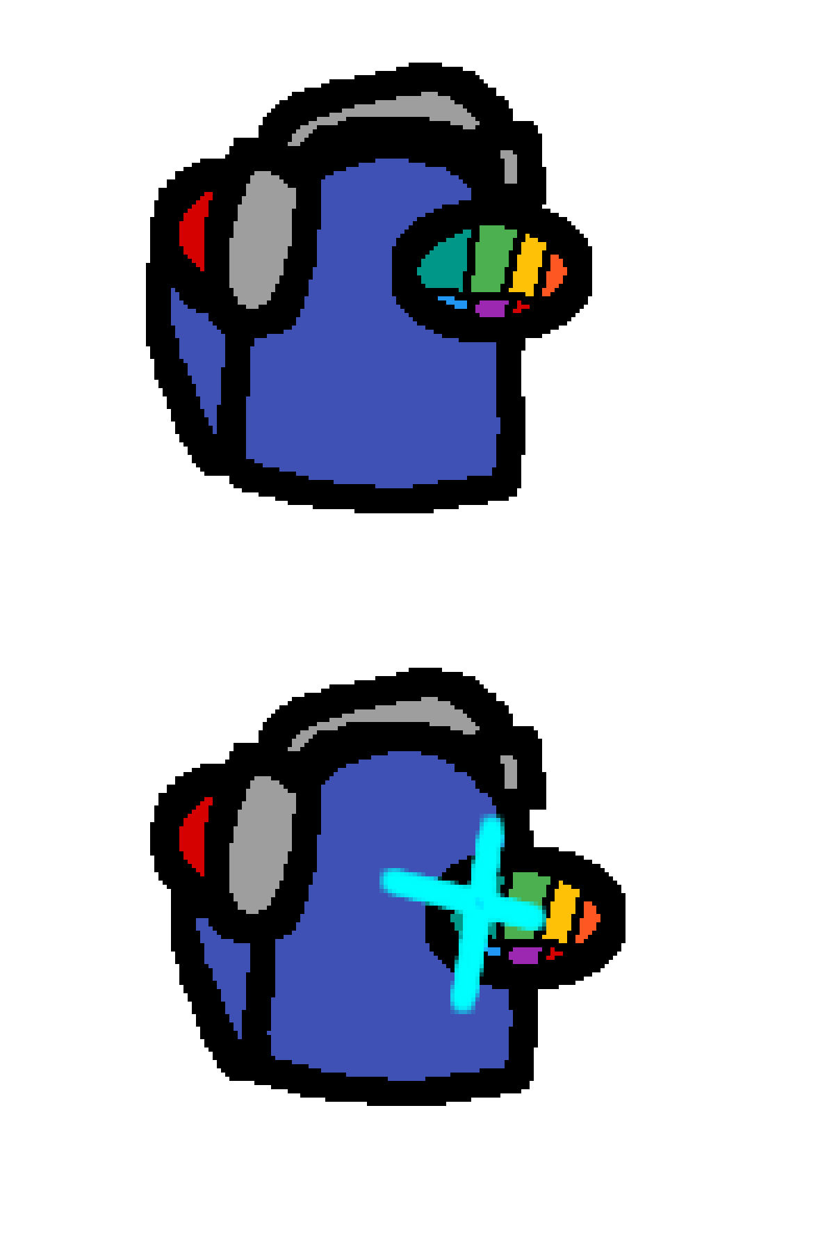 Pixilart - Blue Imposter Icons by Chainvoid