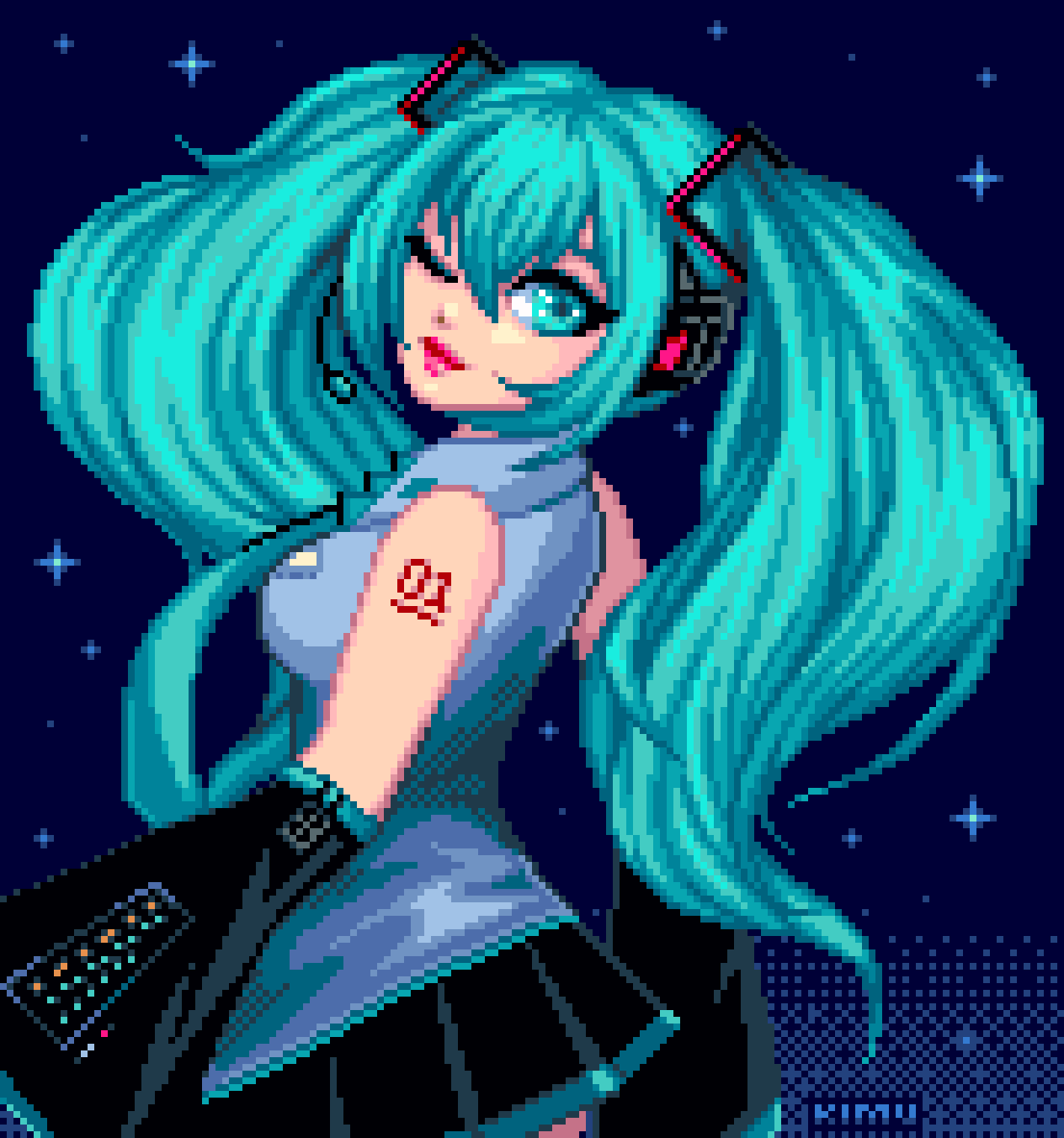 Pixilart - Hatsune Miku by KawaiiKimu