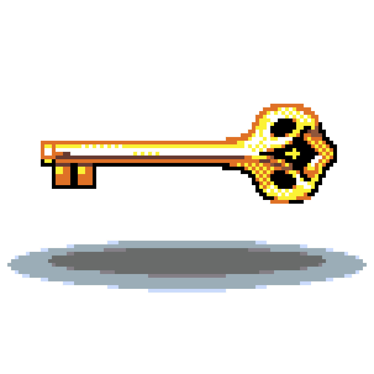 Pixilart - brass key by foolsgolddd