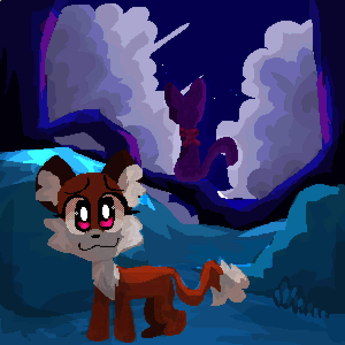 Pixilart - Travi The Traveling Cat And Addy The Adventuring Fox by ATV19