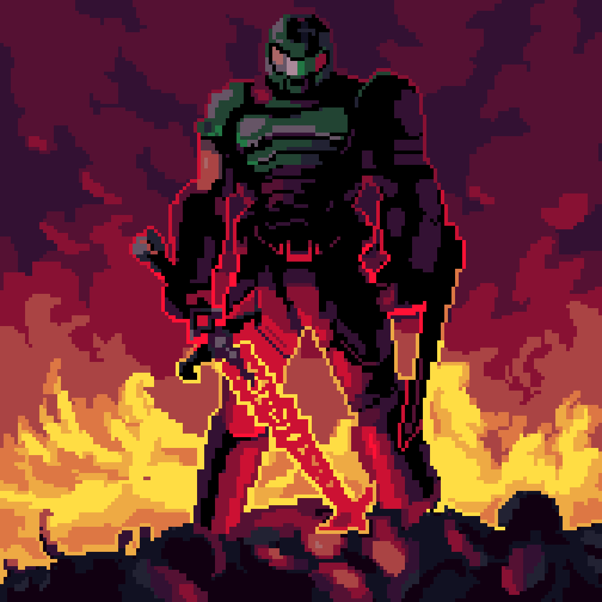 Pixilart - Doomguy by UrielYT300