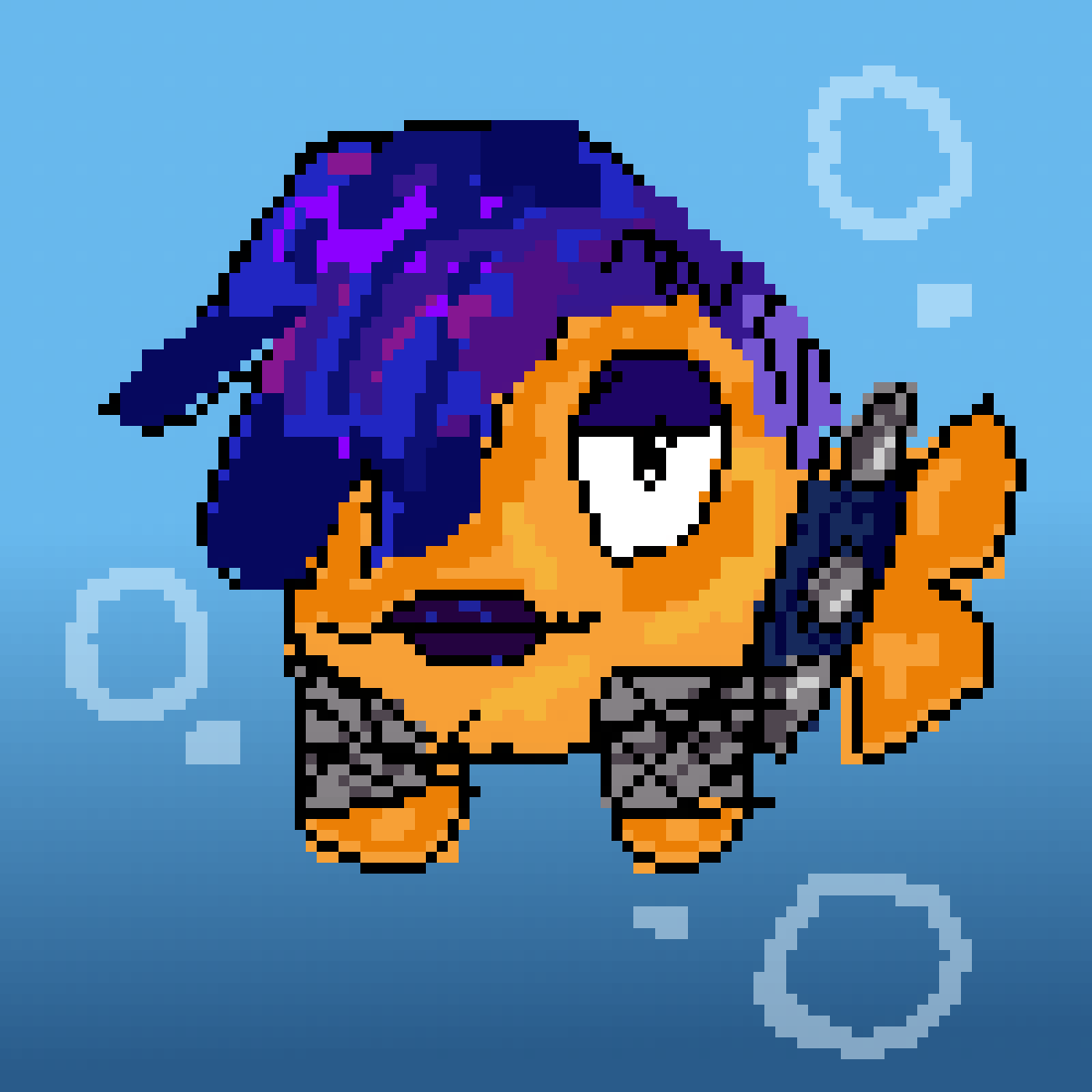 Pixilart - Goth Goldfish by SlothsInSpace