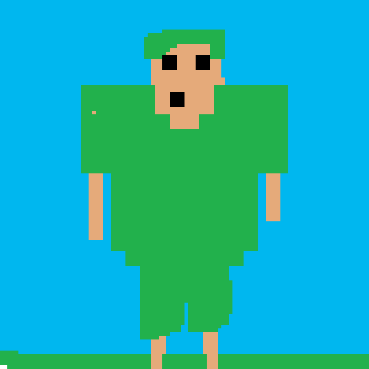 Pixilart - emerald man by Bluefan