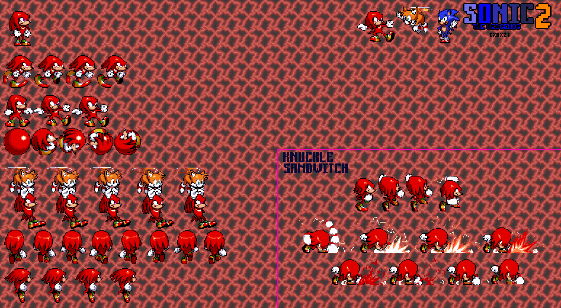 Pixilart - Movie Knuckles Sprites from Sonic the hedgehog 2 (2022) by ...