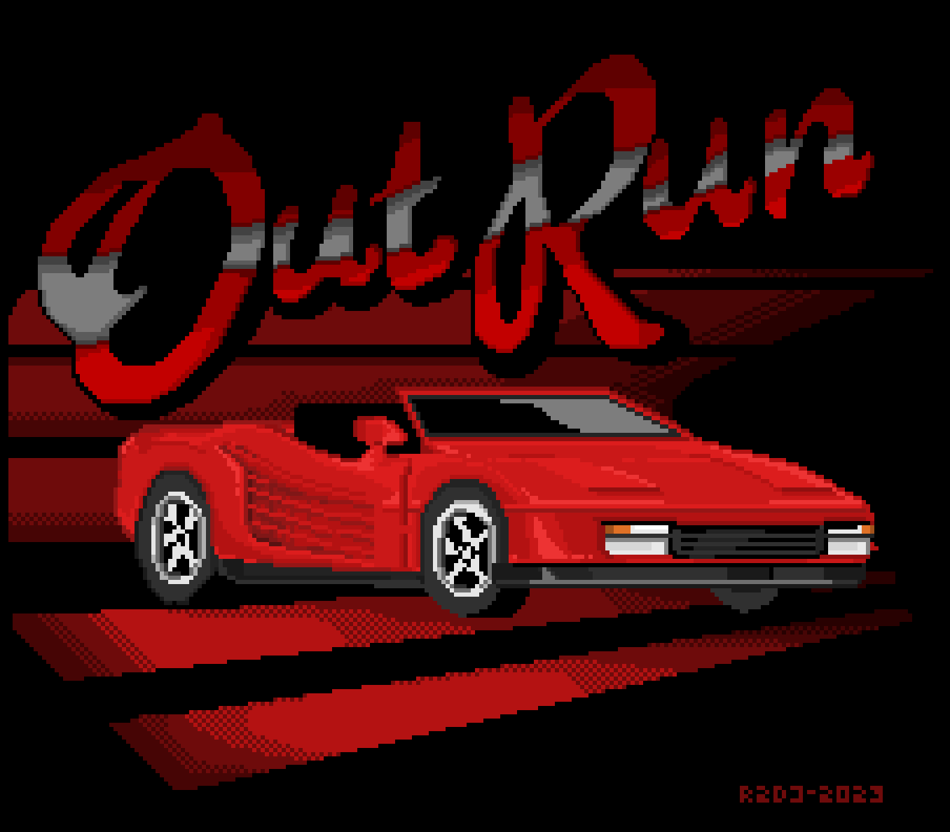 Pixilart - Outrun by R2DJ