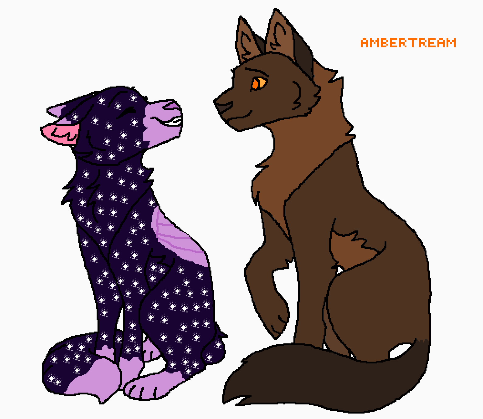 Pixilart - Warriors base by Moonflower14