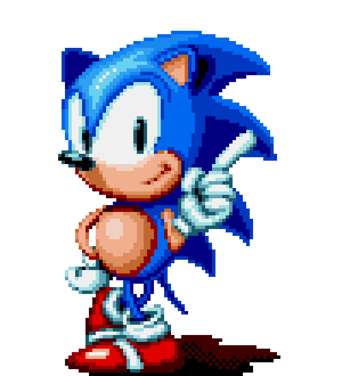 Pixilart - Sonic’s iconic pose by Bfdi-ep-maker