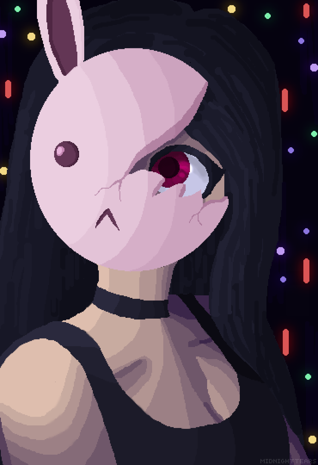 Pixilart - Bunny Mask by MidnightTears