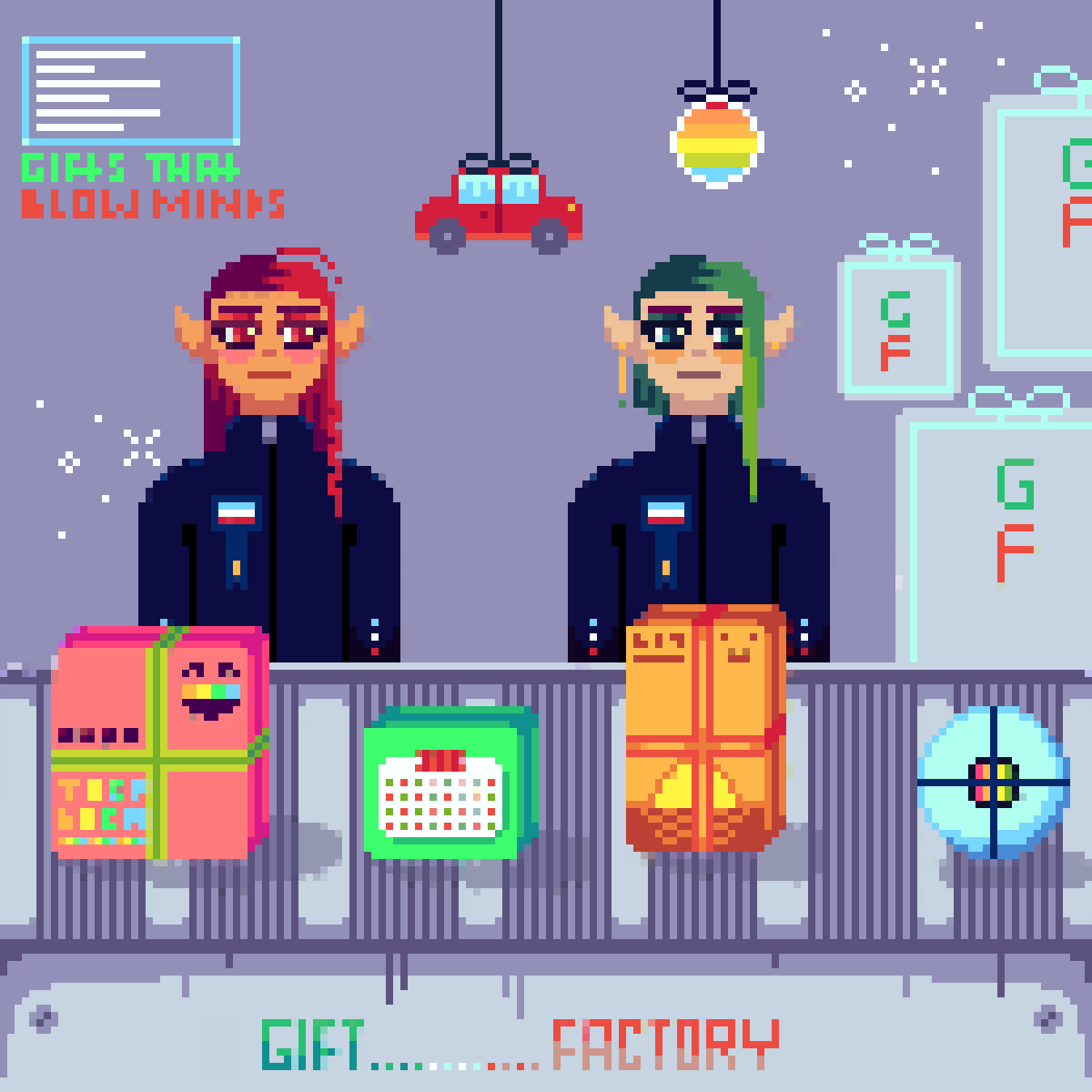 Pixilart - Gift factory by Rainbow-spells