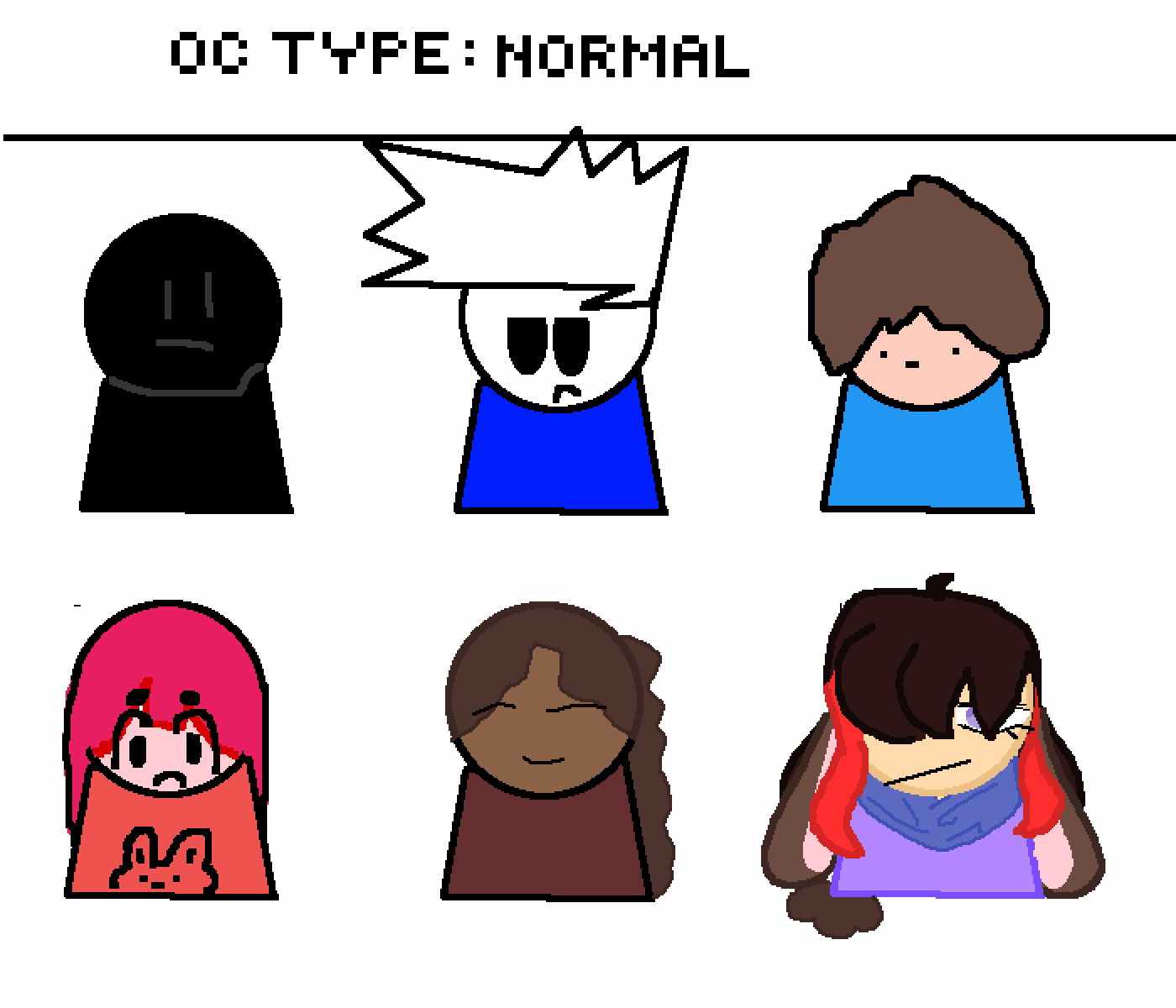 Pixilart - OC types by thebubbers11