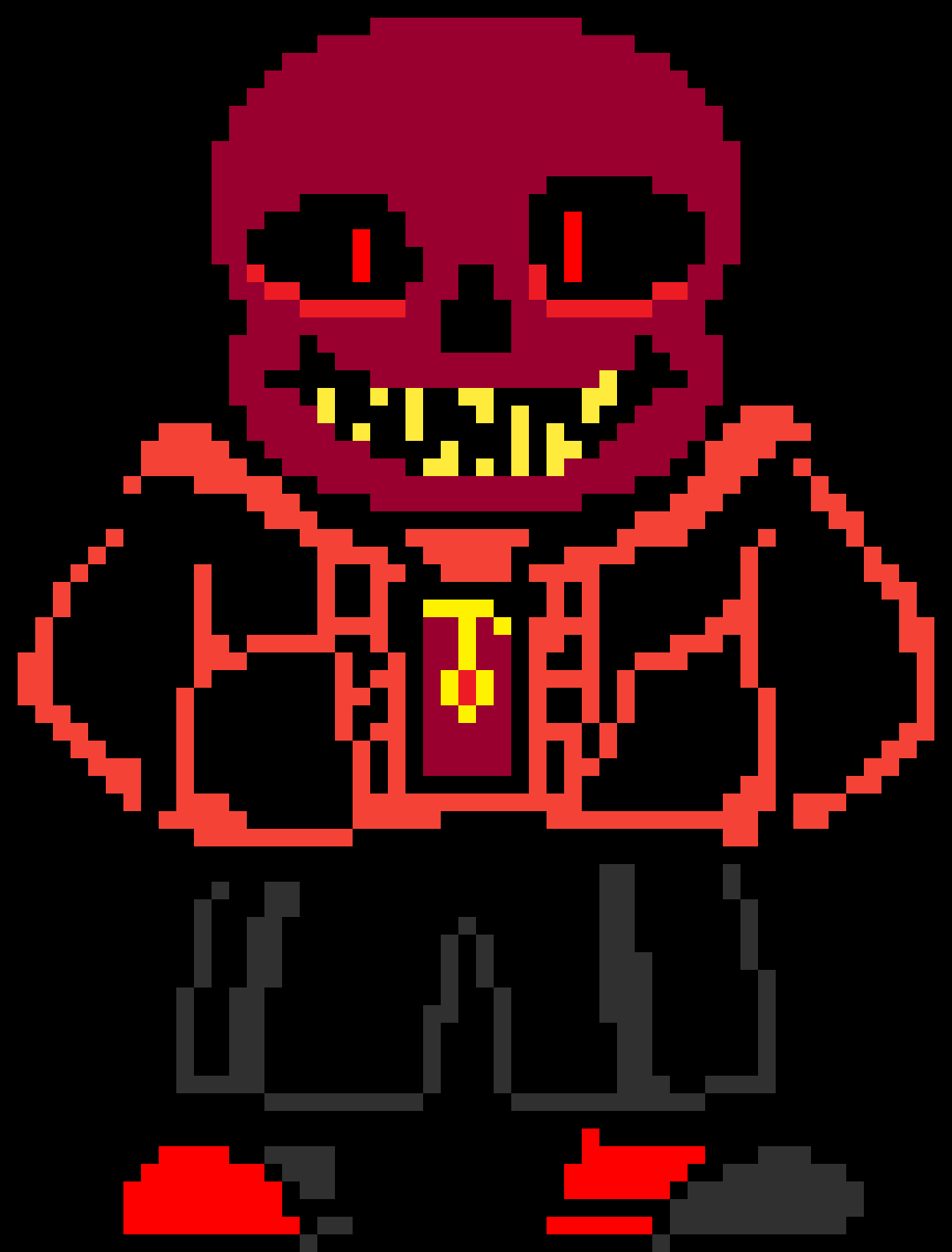 Pixilart - Horrorfell sans by omtlover