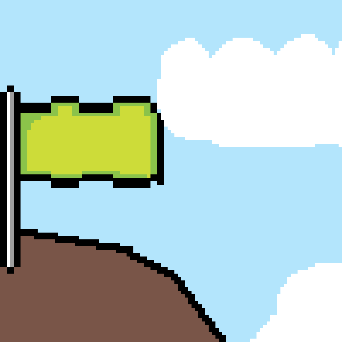 Pixilart - Green Flag by LilMissPixil