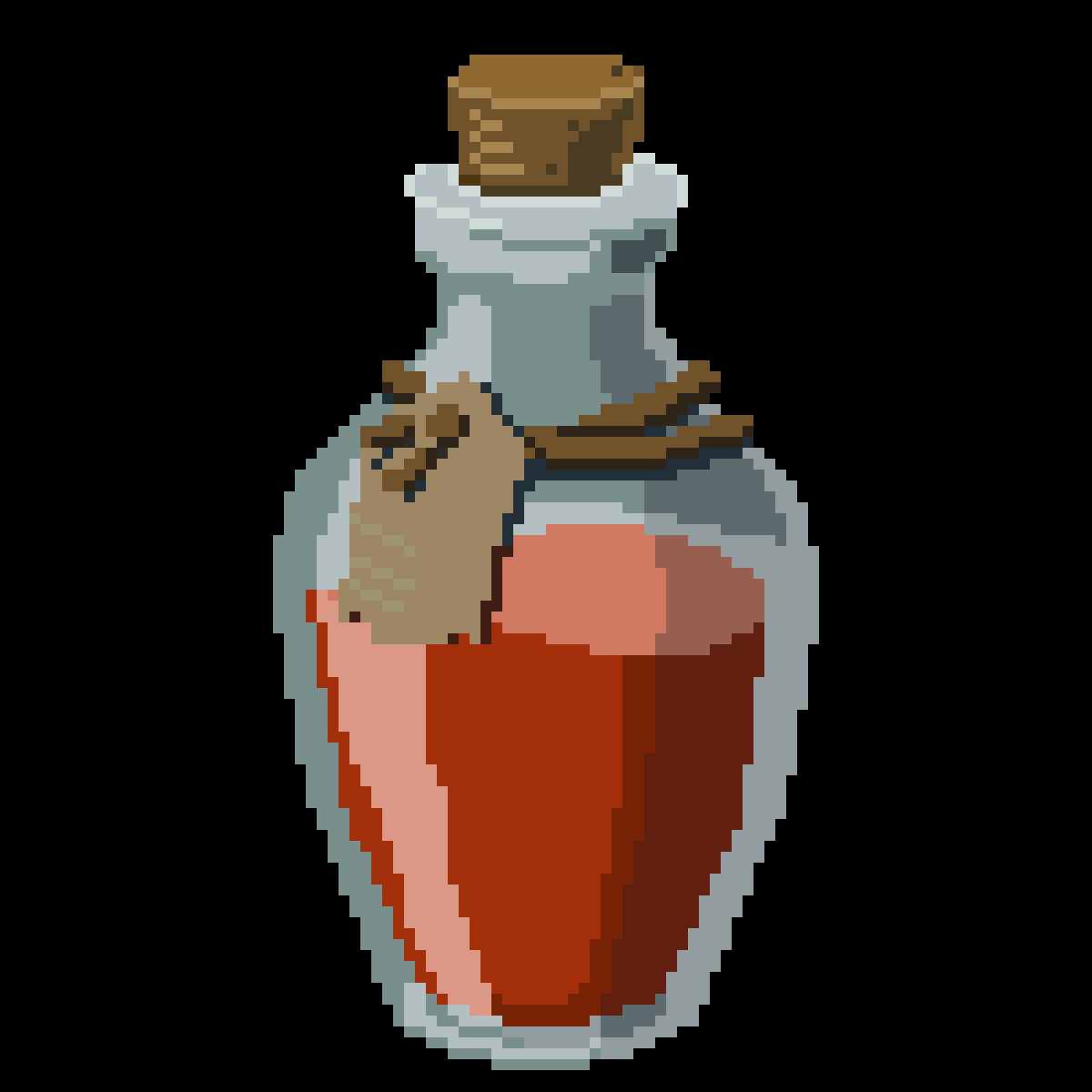 Pixilart - Health potion from BotW by LeafShadows