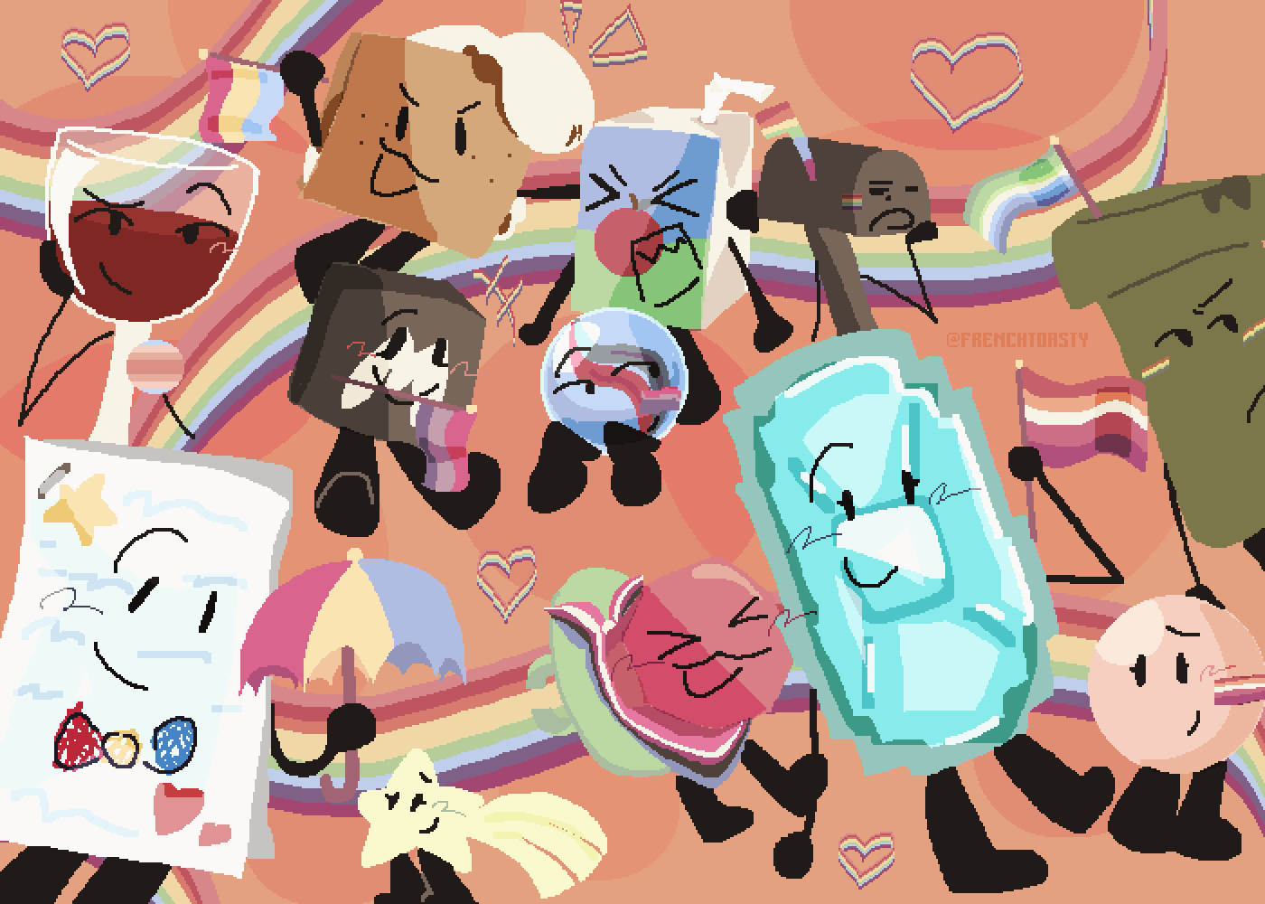 Pixilart - Felt silly 🤭👩‍ ️‍💋‍👩 by FrenchToasty