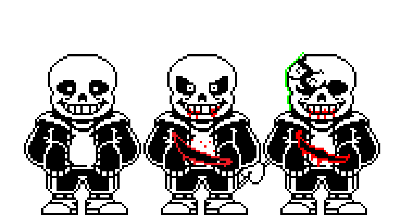 Editing Sans Undertale LB Base old 1-4 my version - Free online pixel ...
